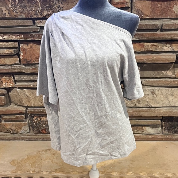 Babaton | Tops | Babaton Aritzia Script Chrome Grey Heather Ruched One ...